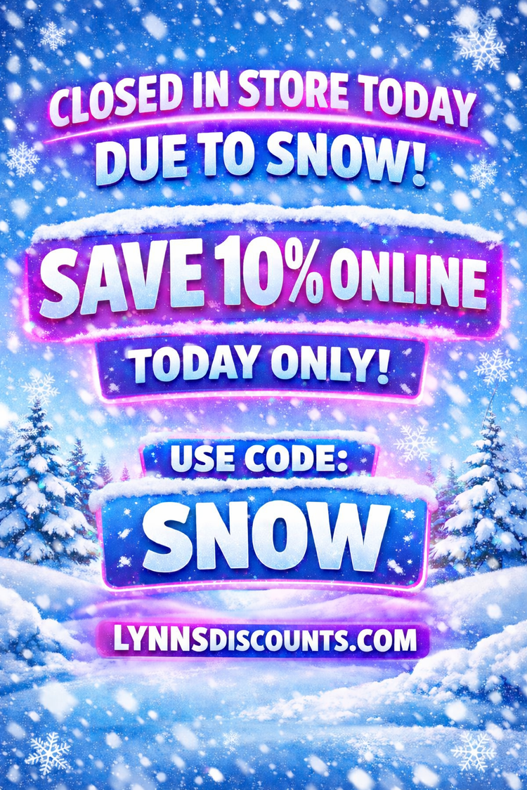 CLOSED TODAY — Snow Day Online Savings! – Lynn’s Discounts