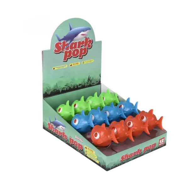 Shark Pops 1 count *Flavor & Color Chosen at Random* *Best By 10/25/20 ...