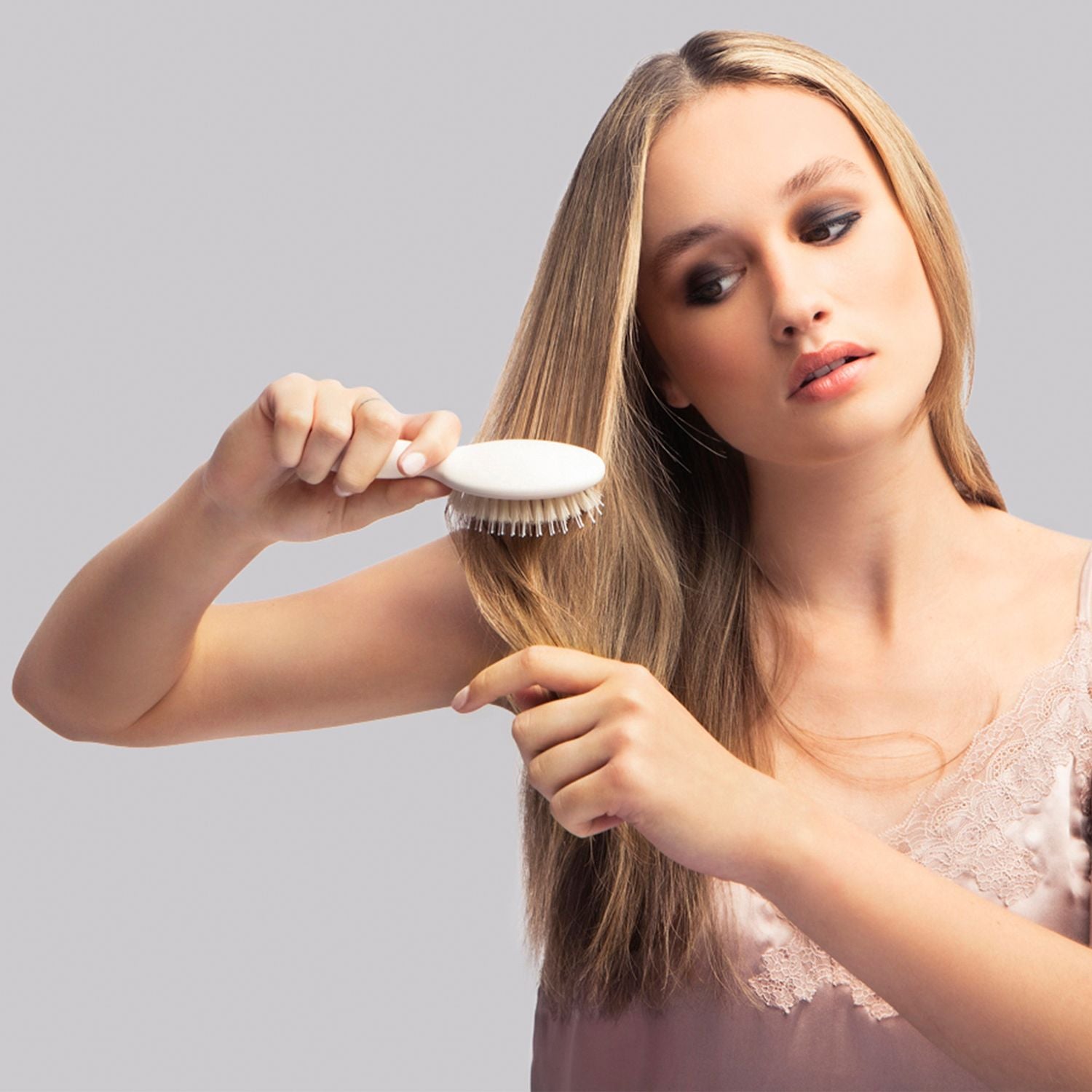 The Hair Edit Finish & Shine Boar Bristle Mini Brush *Damaged Package ...