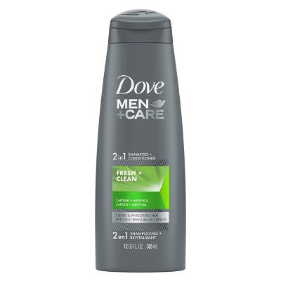 Dove Men+Care Fresh and Clean Fortifying Shampoo + Conditioner - 12 fl ...