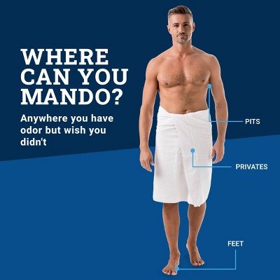 Mando Whole Body Men's Aluminum Free Invisible Spray Deodorant - Pro S ...